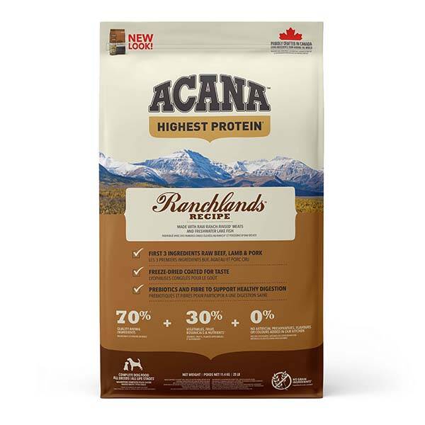 Acana Ranchlands Sığır Etli Köpek Maması 11.4KG Yetişkin Köpek Maması Acana