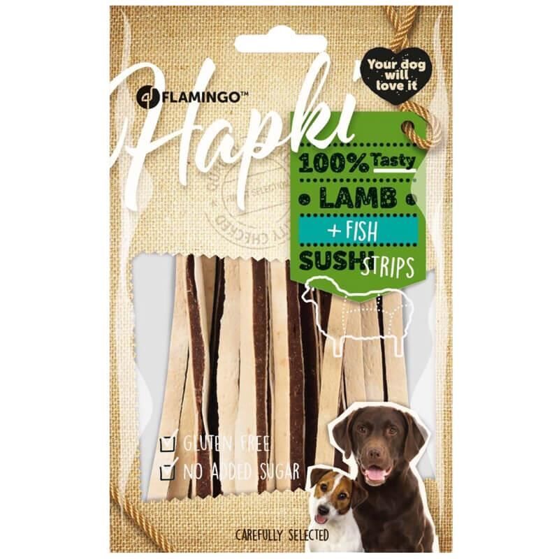 Flamingo Hapki Kuzu Etli ve Balıklı Şerit Köpek Ödülü 85 gr