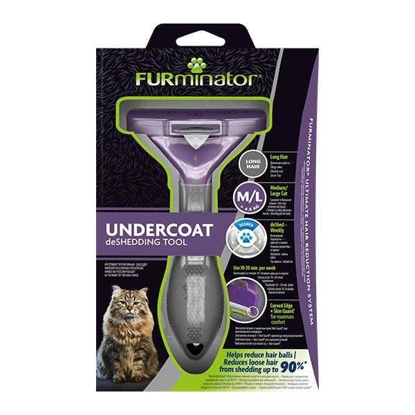 Furminator Uzun Tüylü Kediler İçin Tarak M/L Kedi Vitaminleri Furminatör