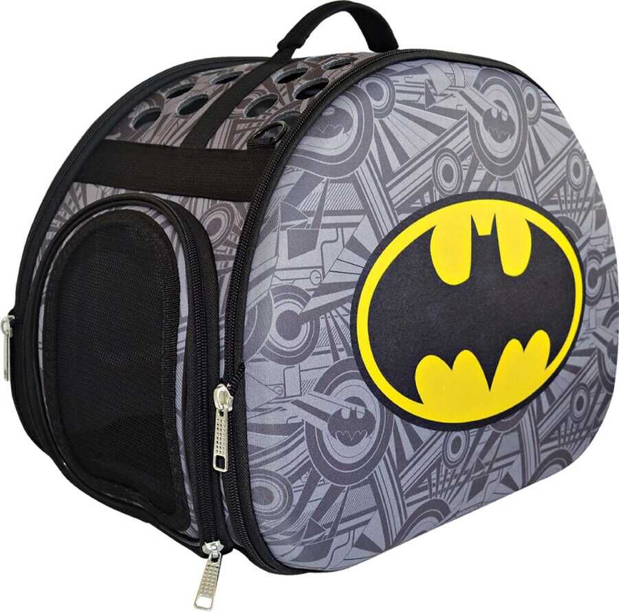 Batman 3D Eva Kedi Taşıma Çantası Gri Kedi Taşıma Çantaları Petfan