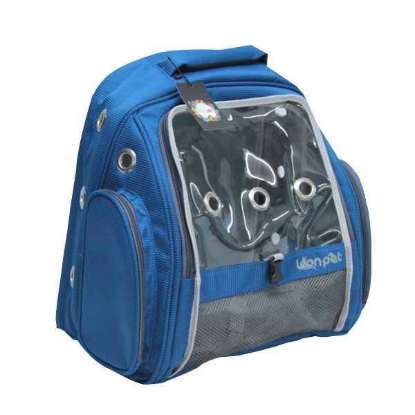 Leon Pet Sırt Çantası Şeffaf Lux Mavi Kedi Taşıma Çantaları LeonPet