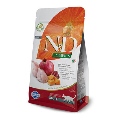 ND Bal Kabaklı Bıldırcınlı Kedi Maması 5 KG Tahılsız Kedi Maması ...