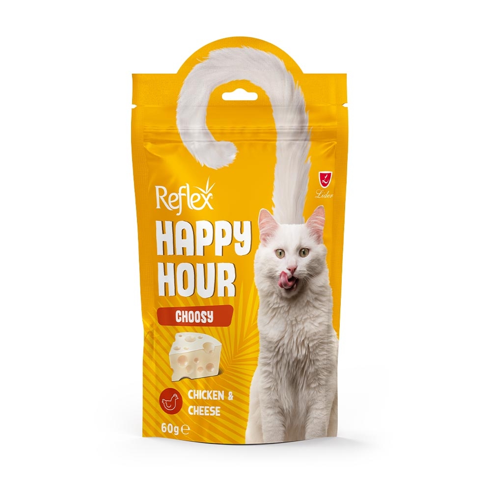 Reflex Happy Hour Choosy Tavuklu ve Peynirli Kedi Ödül Maması 60gr Kedi ...